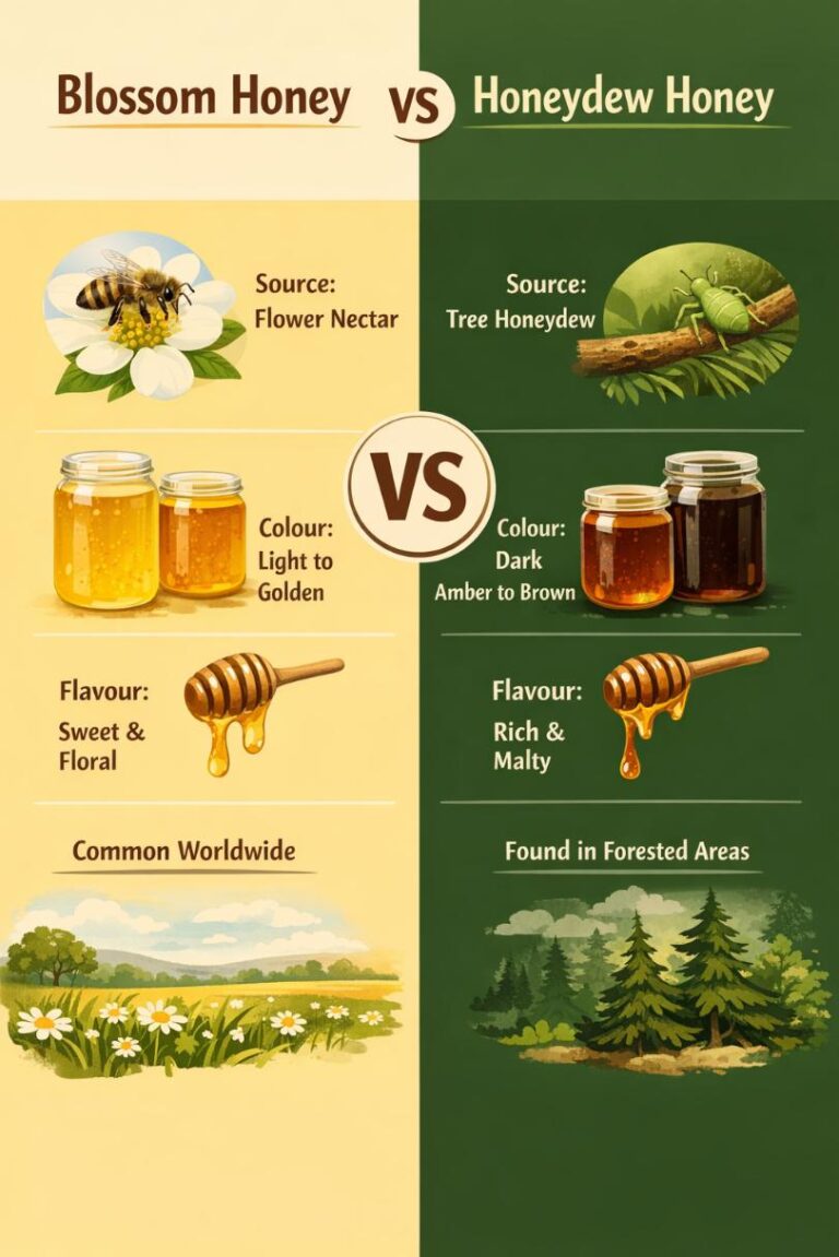 Types of Honey: Nectar and Honeydew Honey Explained